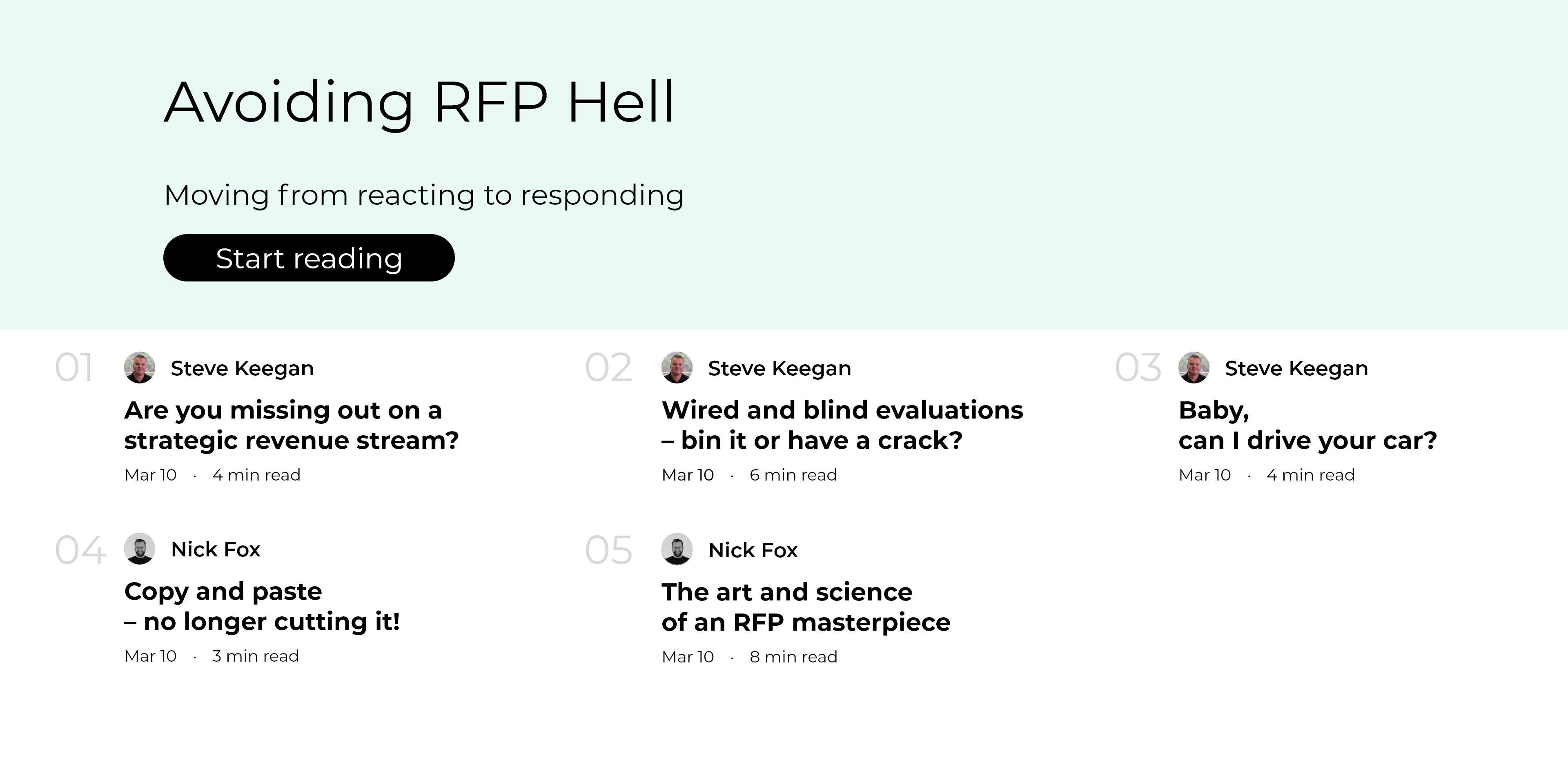 Avoiding RFP Hell - JFI